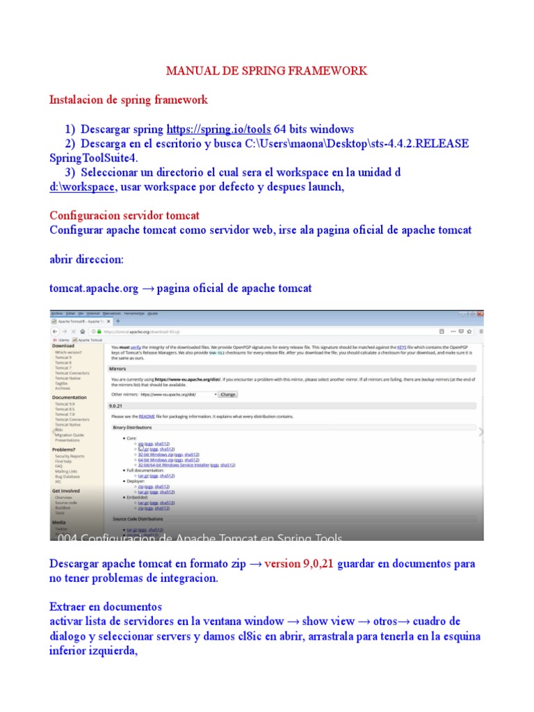 Documentacion Spring | Descargar gratis PDF | Páginas del servidor Java | Diseño de software