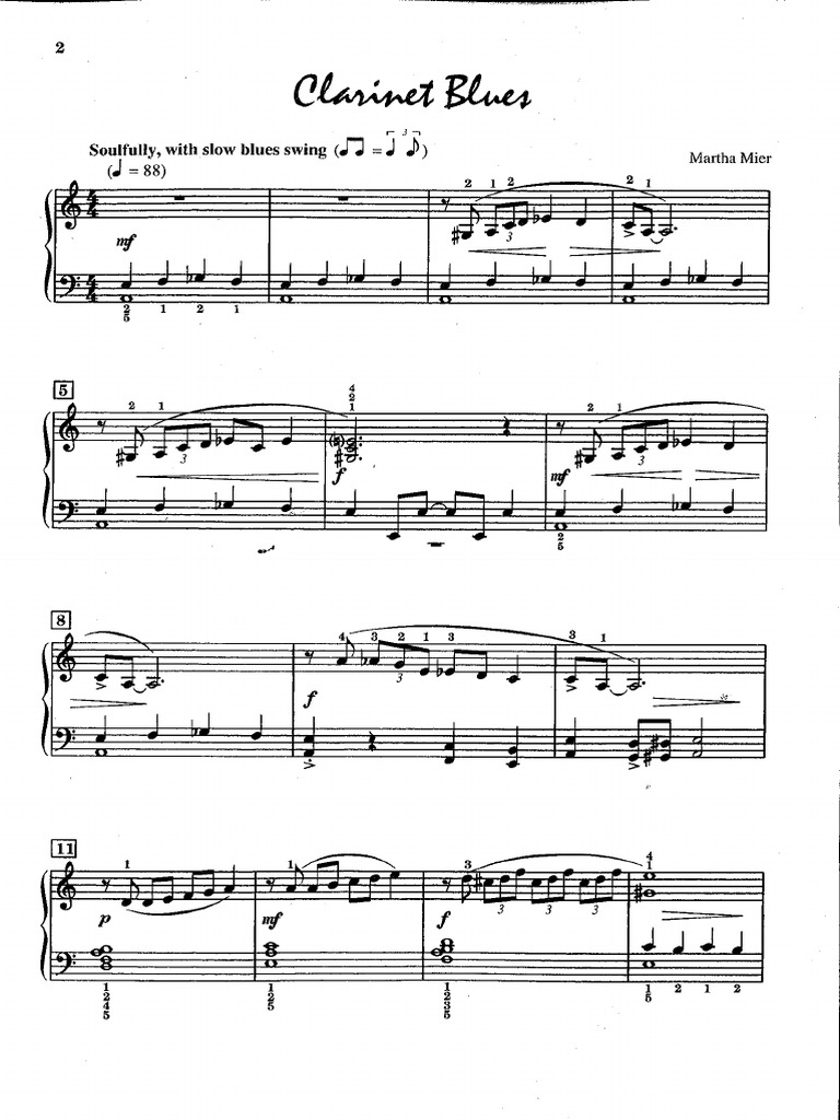Clarinet Blues | PDF