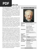 Biografía y Música de Chaikovski | PDF | Pyotr Ilyich Tchaikovsky