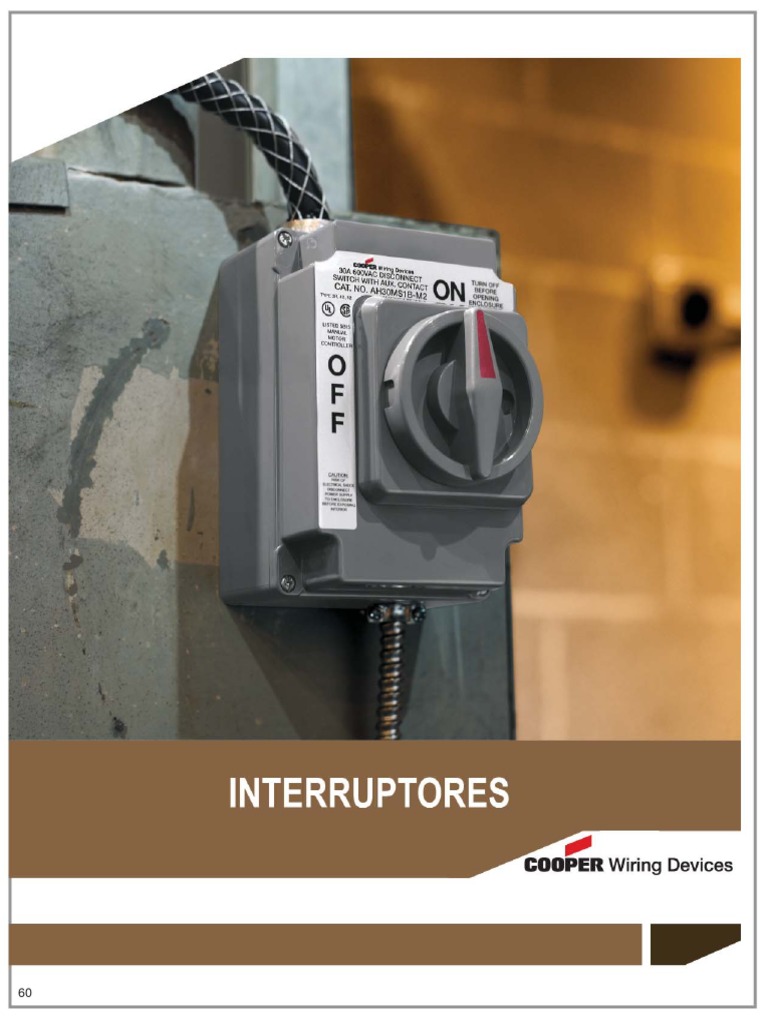7 Interruptores | PDF | Tornillo | Corriente alterna