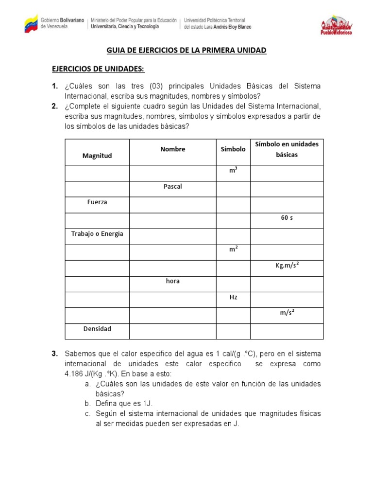 Guia de Ejercicios Mediciones | PDF | Pendiente | Medición