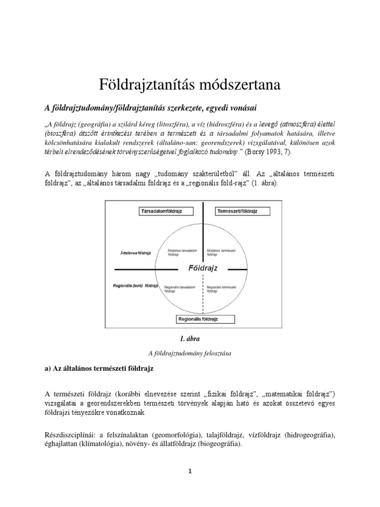 Foldrajz Modszertan | PDF