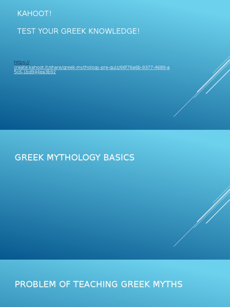 Greek Mythology Quiz & Basics | PDF