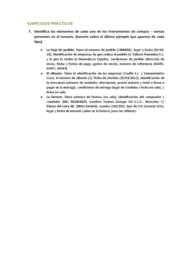 Ejercicios EIE Tema 5 - Axel Quenta | Descargar gratis PDF | Cheque | Factura