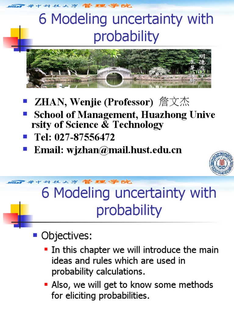 6 Modeling Uncertainty With Probability | PDF | Probability ...