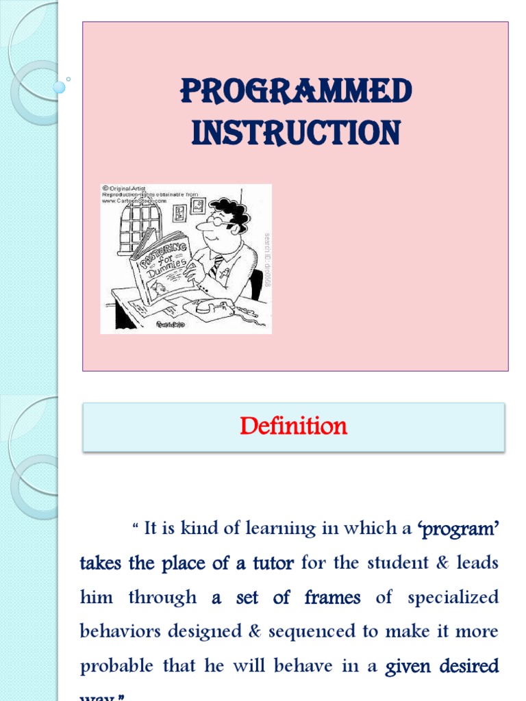 Programmed Instruction | PDF | Learning | Neuropsychology