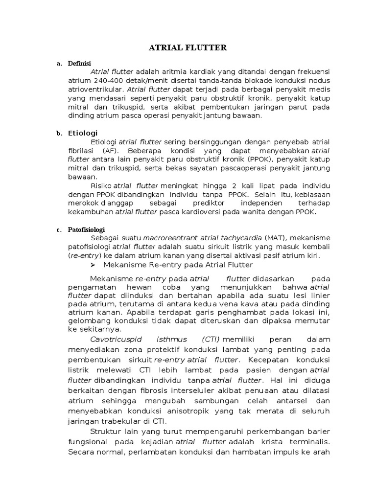 Atrial Flutter | PDF