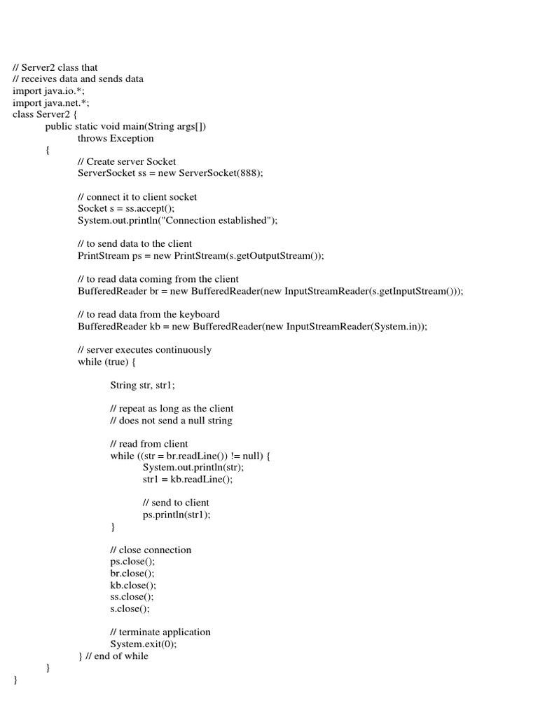 Socket | PDF | Network Socket | Client (Computing)
