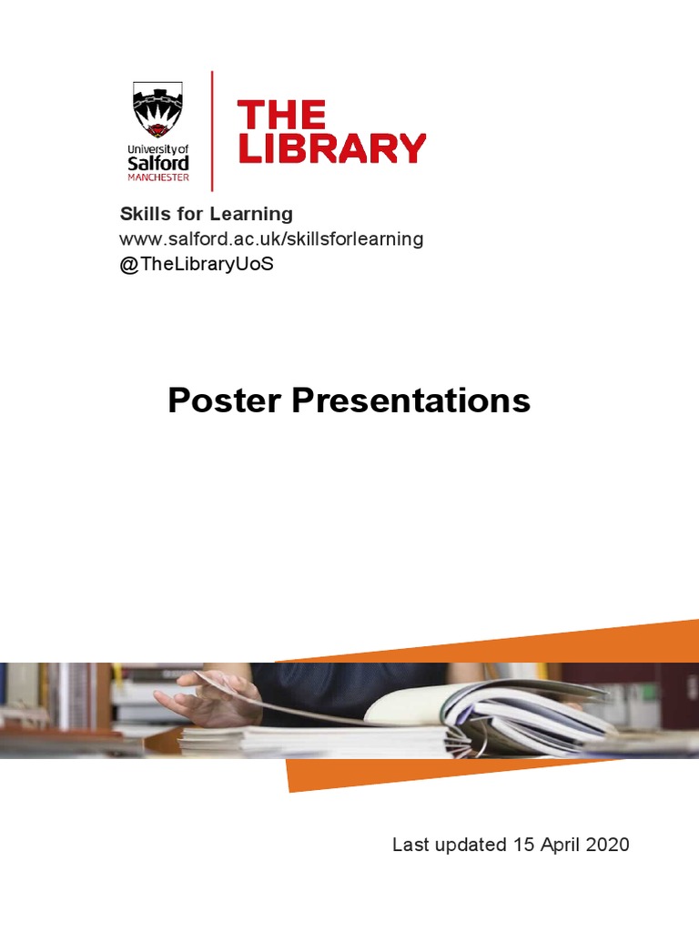 Poster Presentations: Skills For Learning | PDF | Poster | Page Layout