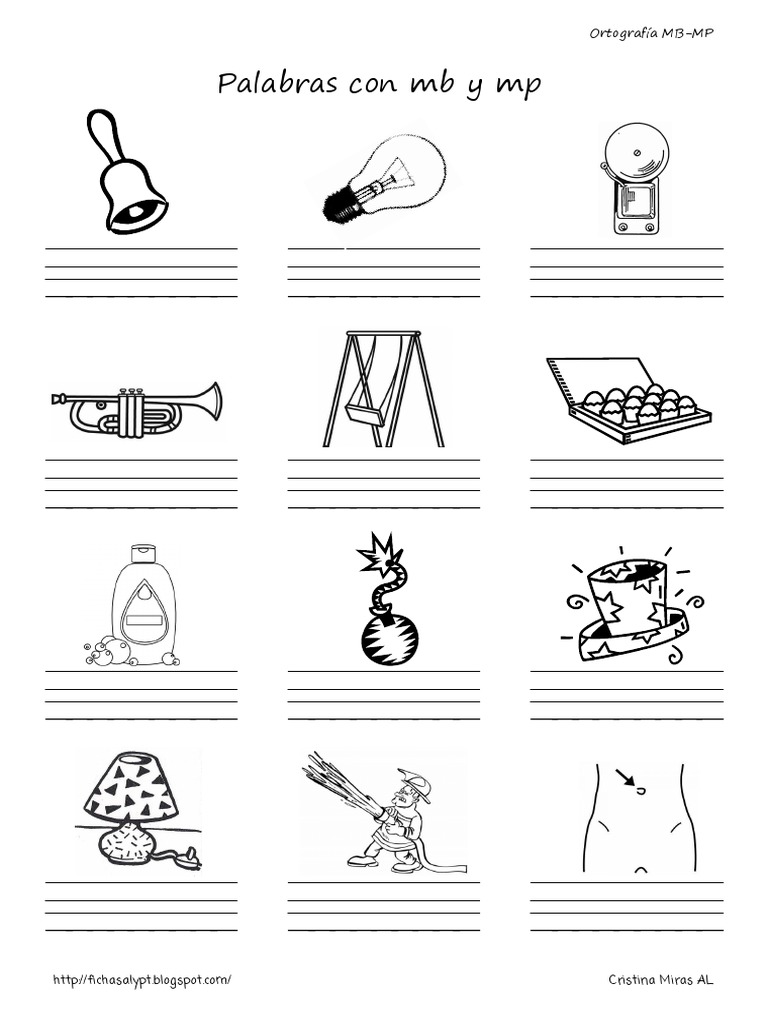 Palabras Con MB-MP | PDF