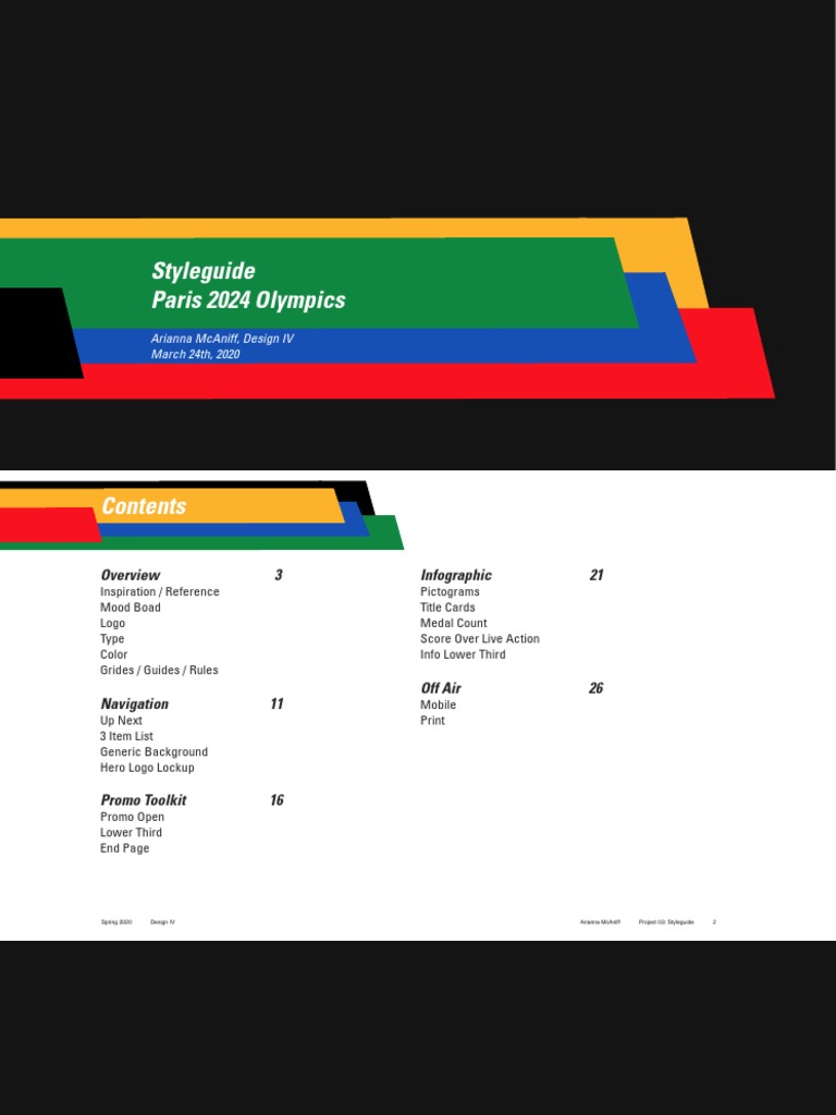 Paris 2024 Olympics Design Package | PDF | Graphic Design | Typography