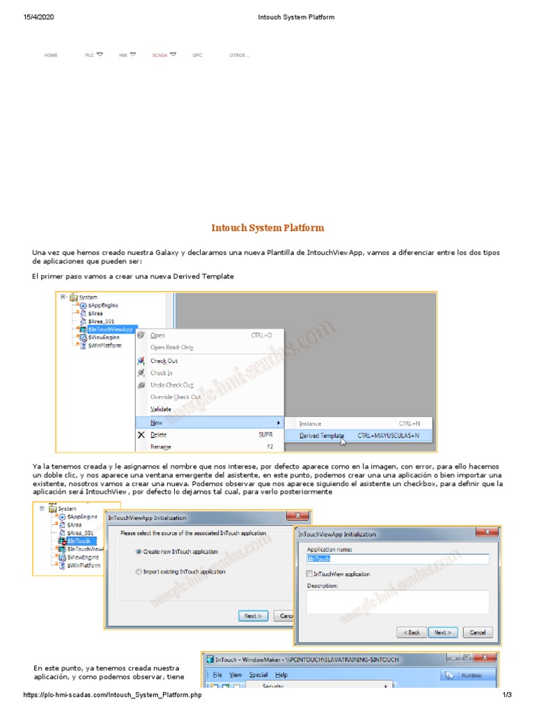 Intouch System Platform 4 PDF | PDF | Informática | Informática y ...