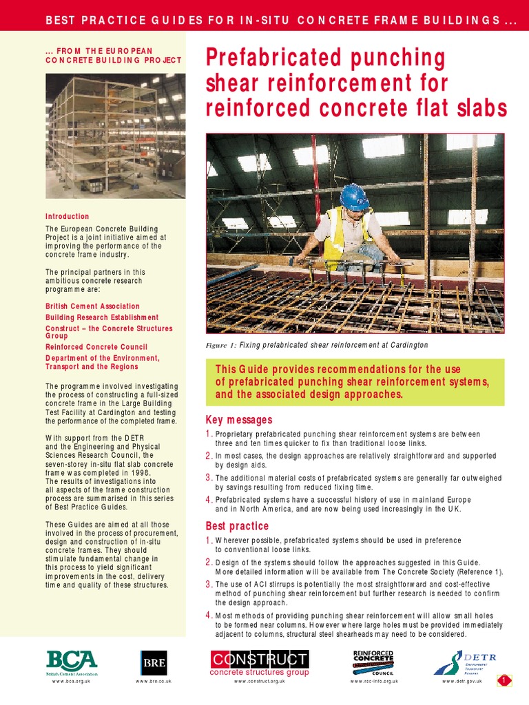 Pre-Fabricated Punching Shear Reinf | PDF | Structural Steel | Concrete