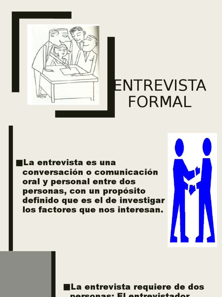 Guía sobre la Entrevista Formal | PDF