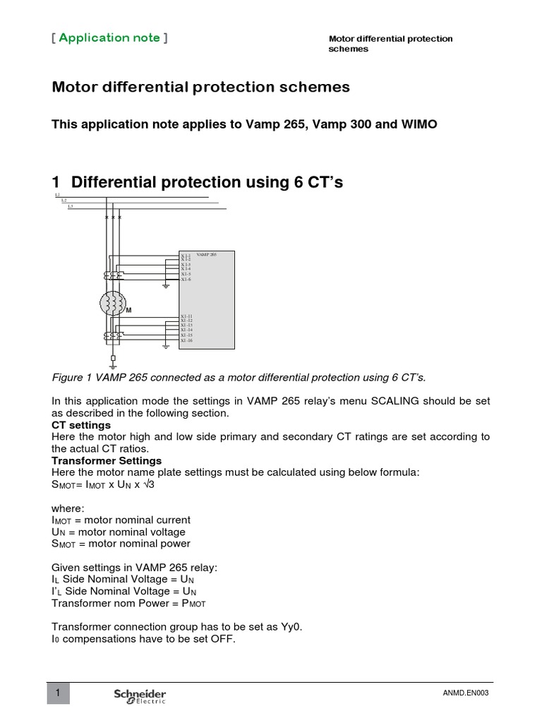 Motor-differential-protection-schemes.pdf | Transformer | Electrical ...