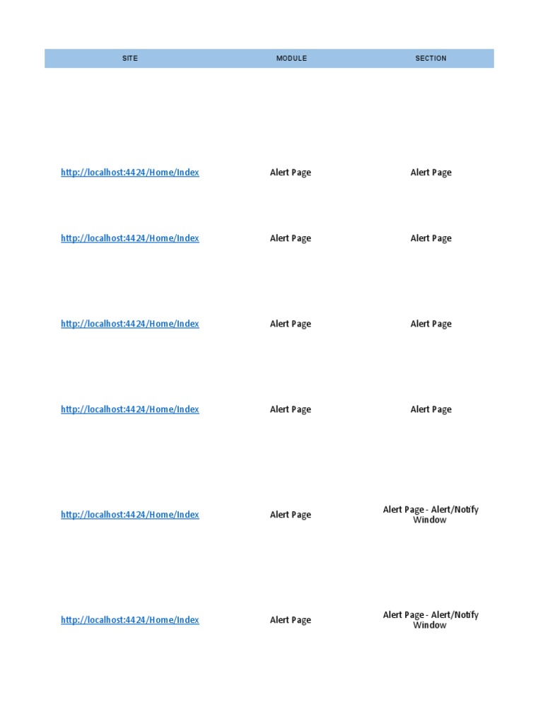 Alert Page Alert Page: Site Section | PDF | Icon (Computing) | Login