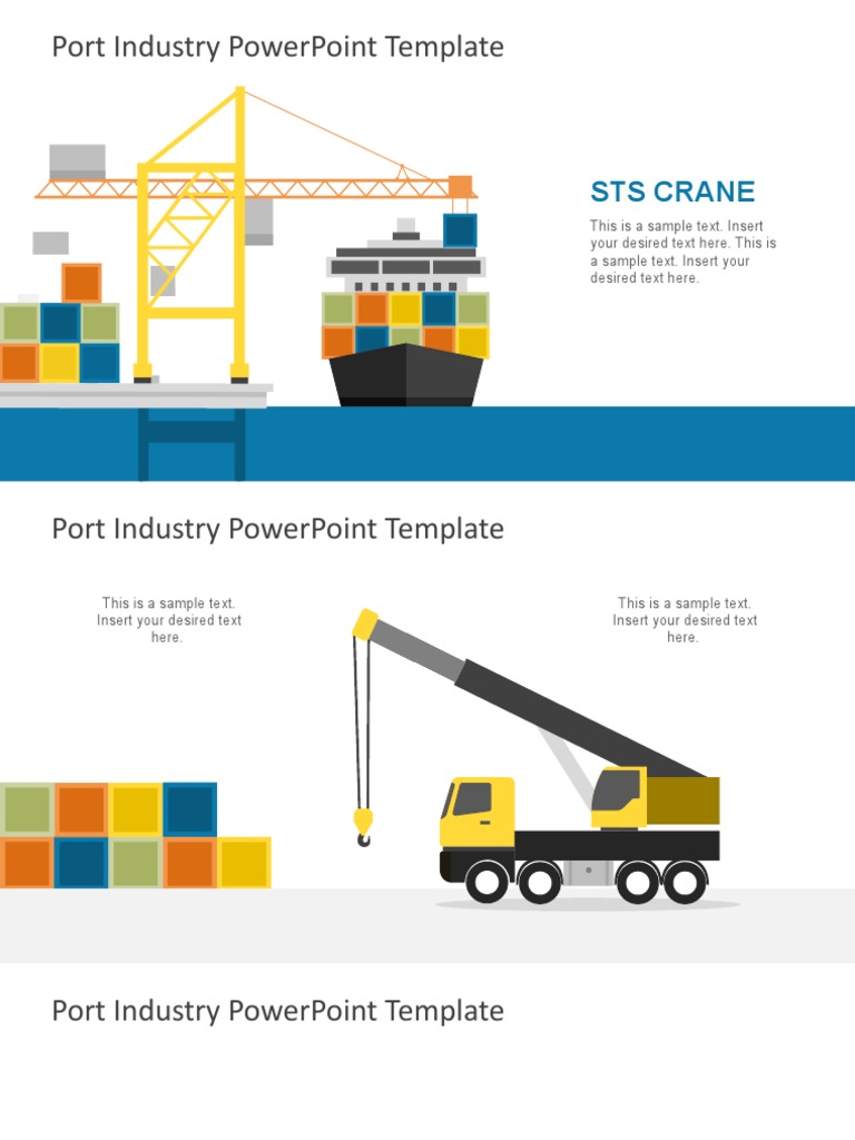 Port Industry Powerpoint Template: Sts Crane | PDF