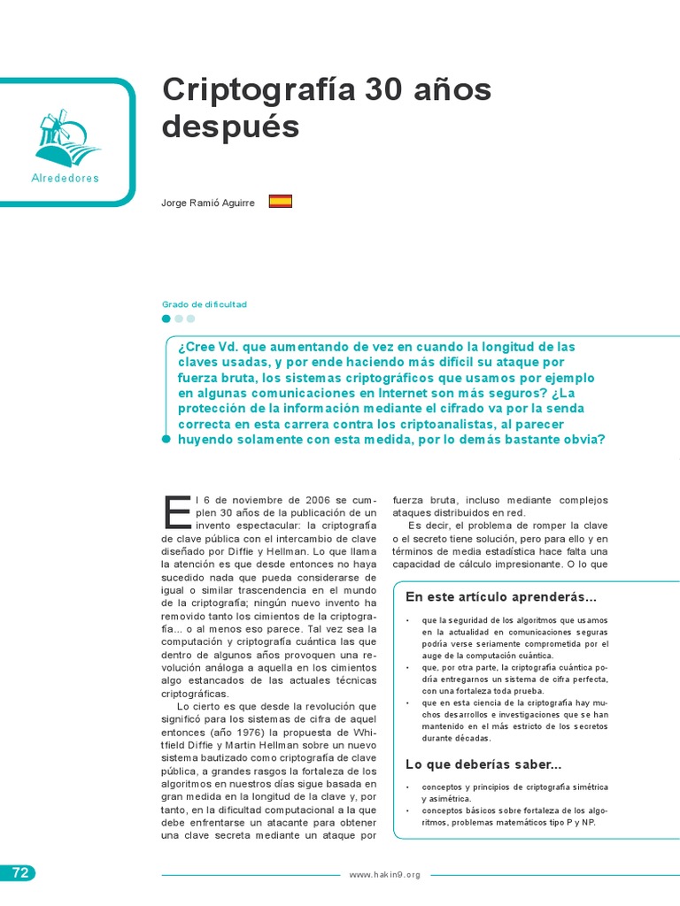 Criptografia PDF | PDF | Clave (criptografía) | Criptografía