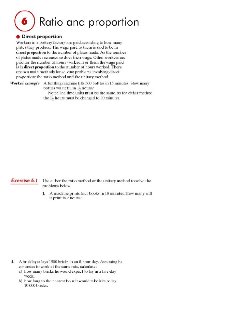 6 - Ratio and Proportion | PDF