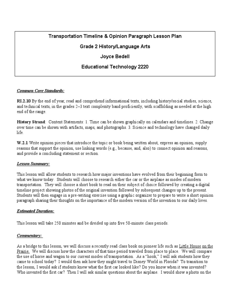 EDUC2220 Lesson Plan Template | PDF | Learning | Behavior Modification