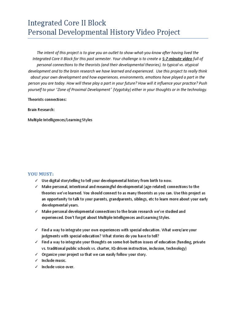Personal Dev History Video Project | PDF | Self-Improvement | Science ...