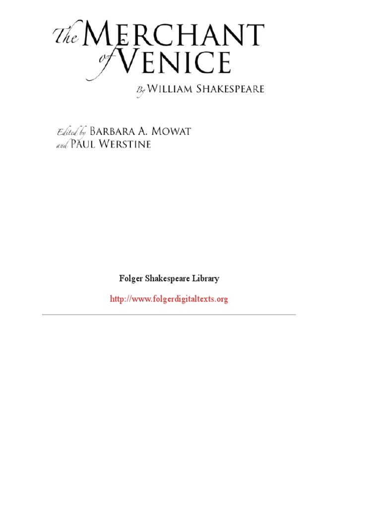 The Merchant of Venice PDF | PDF | The Merchant Of Venice
