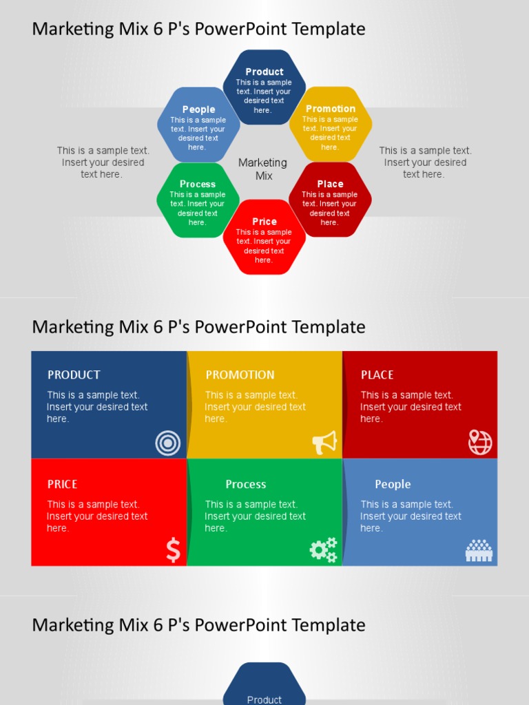 Marketing Mix 6 P'S Powerpoint Template: Product | PDF | Marketing ...