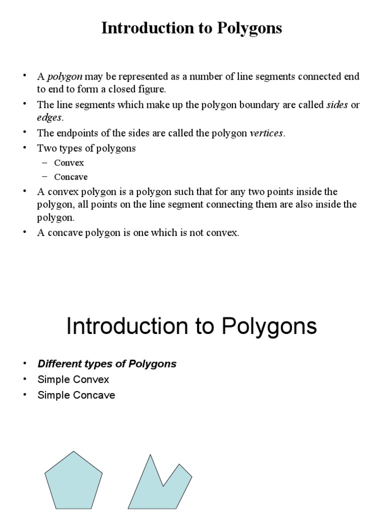 Introduction To Polygons: Edges | PDF | Polygon | Vertex (Geometry)