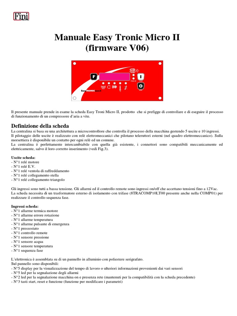 Manual Controlador Easytronic MICRO II - Rev2 PDF | PDF