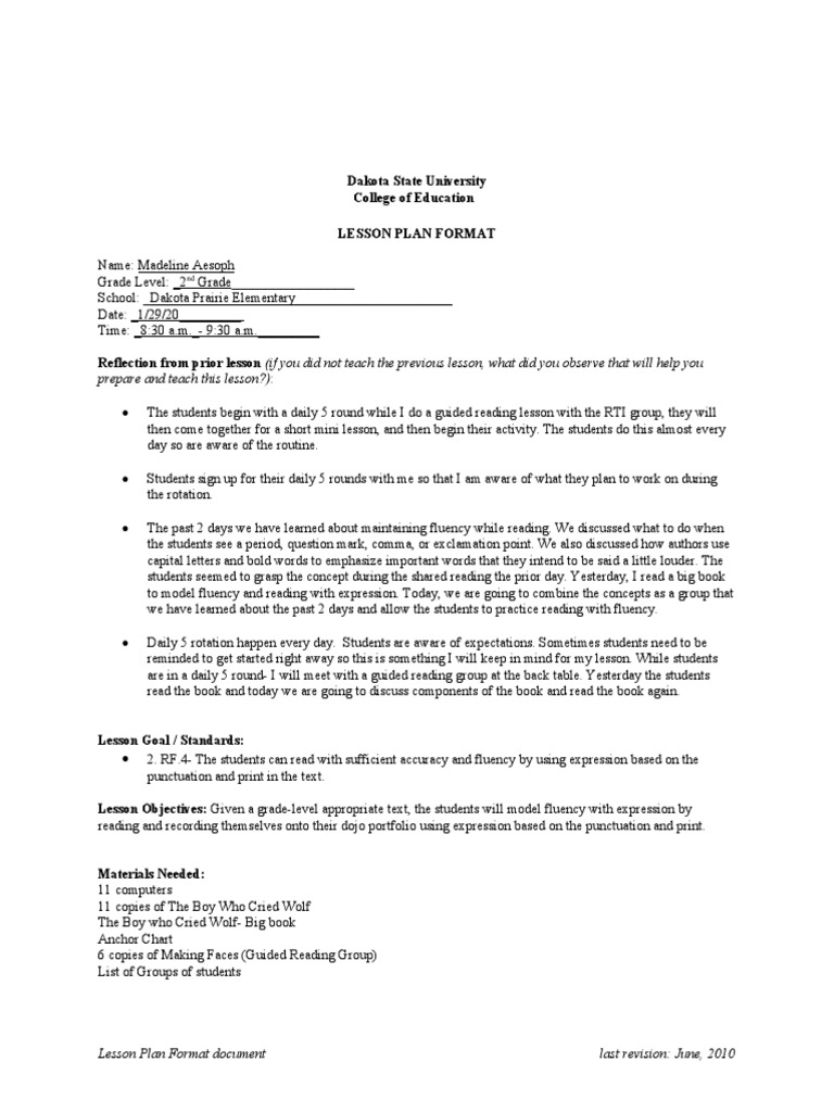 Reading Fluency | PDF | Lesson Plan | Differentiated Instruction