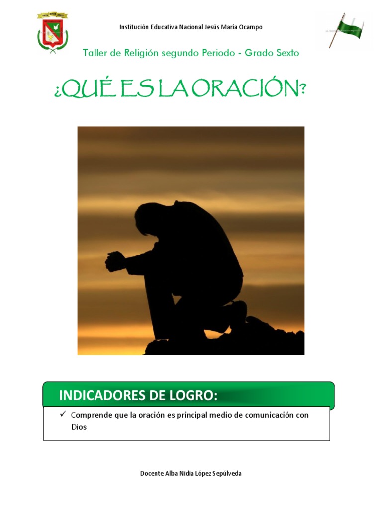 Taller Religión 6to Segundo Periodo Alba Nidia Lopez Sepulveda | PDF ...