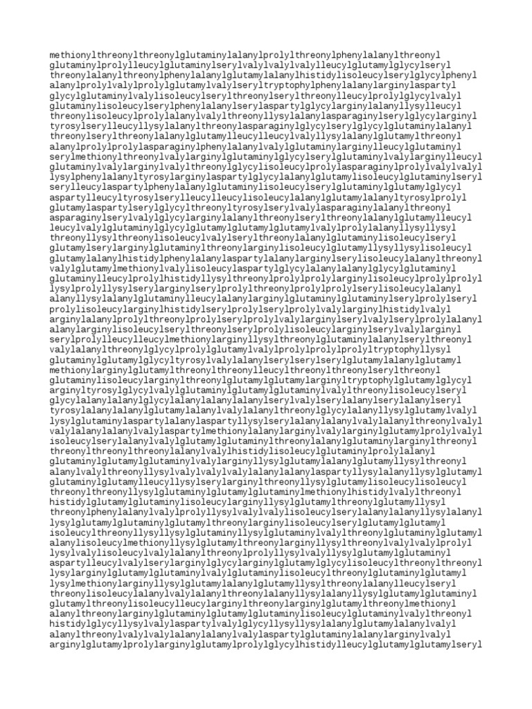 Full Chemical Name of Titin | PDF