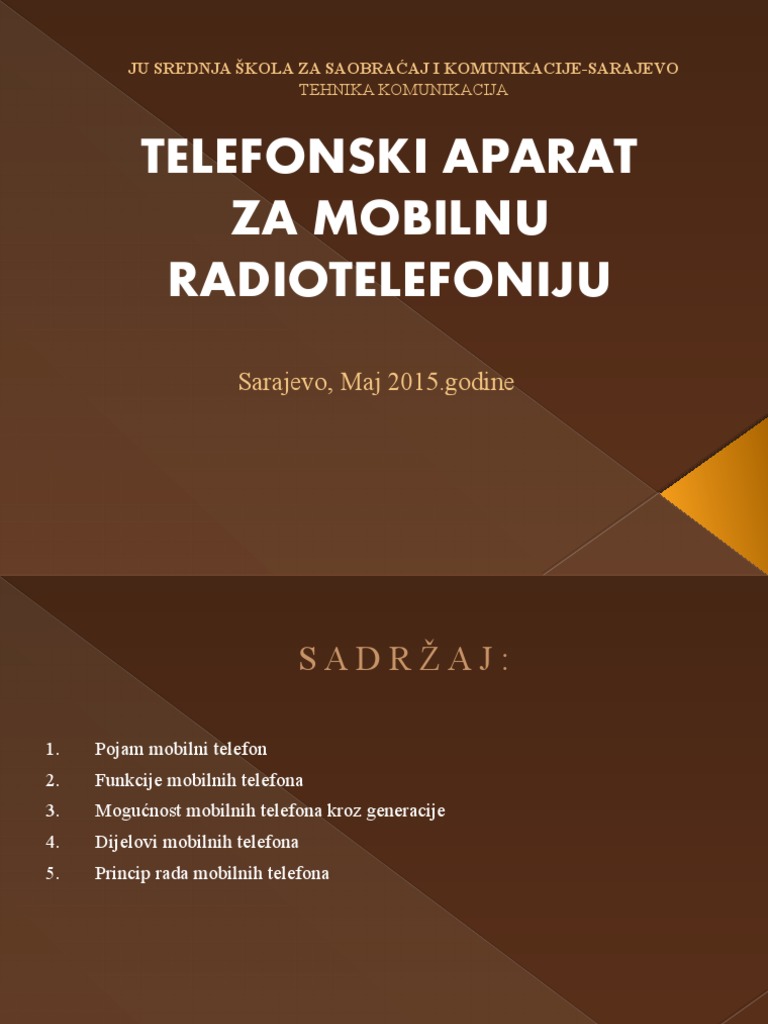 Mobilni Telefon | PDF
