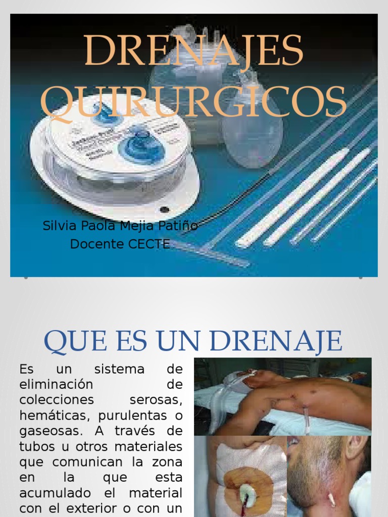 Drenajes Quirurgicos | PDF | Especialidades Medicas | Medicina CLINICA