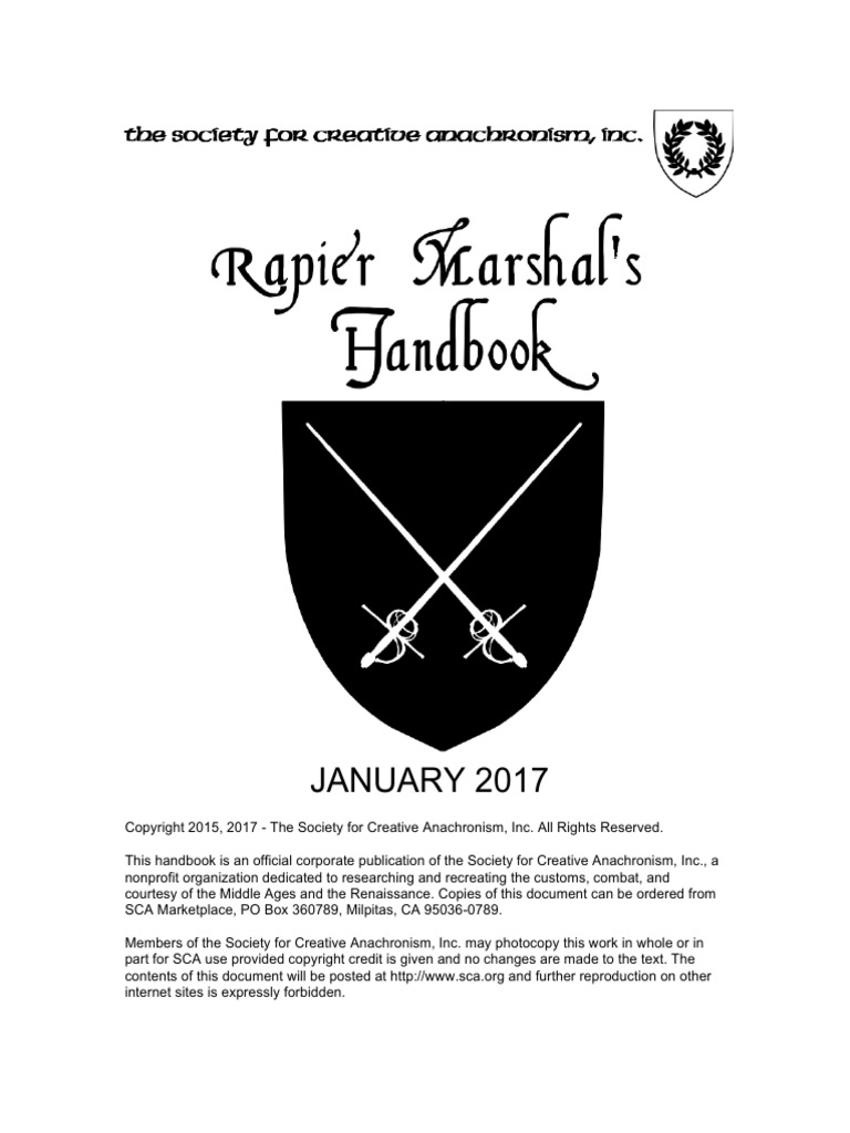 Rapier Handbook PDF | PDF | Blade | Sword
