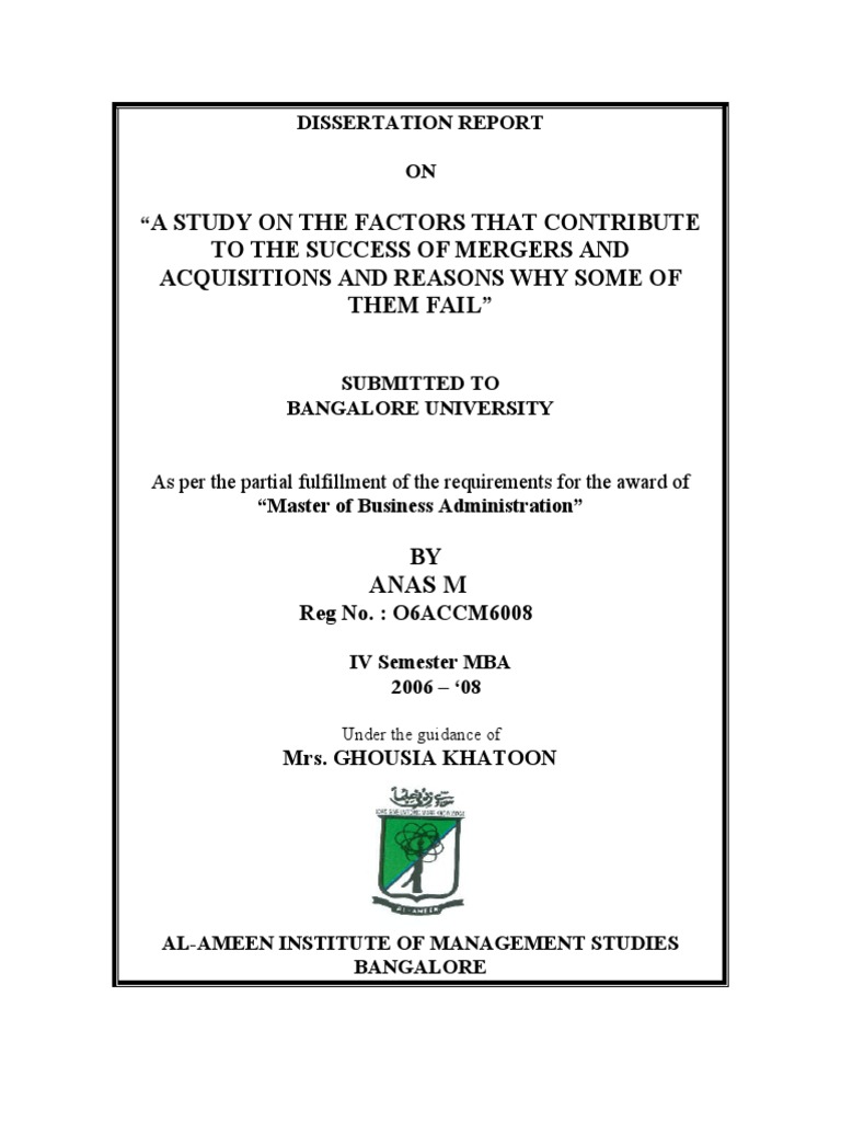 Merges & Acq | PDF | Takeover | Mergers And Acquisitions