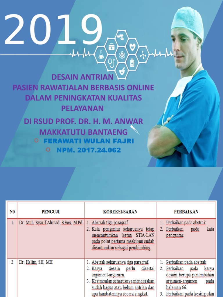 Desain Antrian Pasien Rawatjalan Berbasis Online Dalam Peningkatan ...