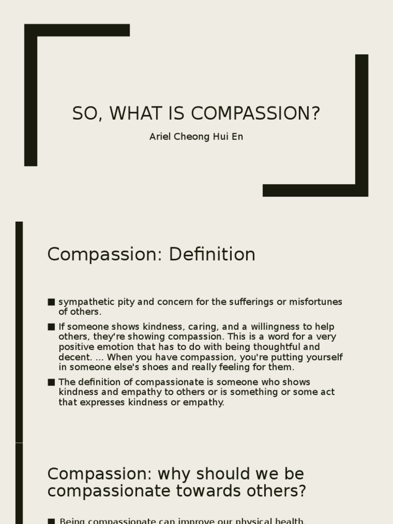 Understanding Compassion and Its Importance | PDF | Compassion | Empathy