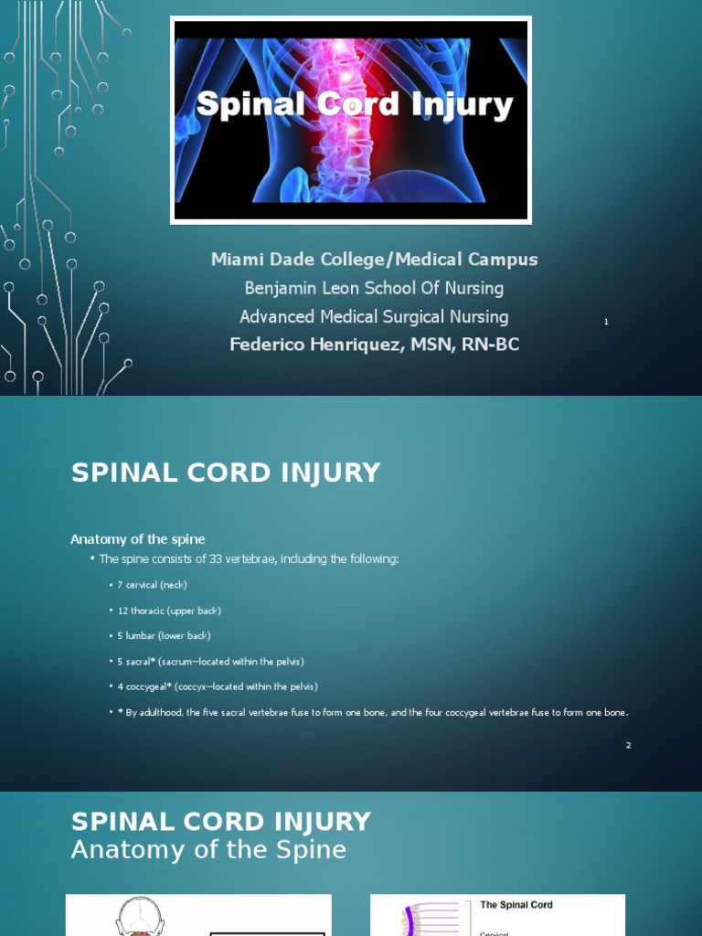 Spinal Cord Injury 2019 | PDF | Spinal Cord Injury | Vertebral Column