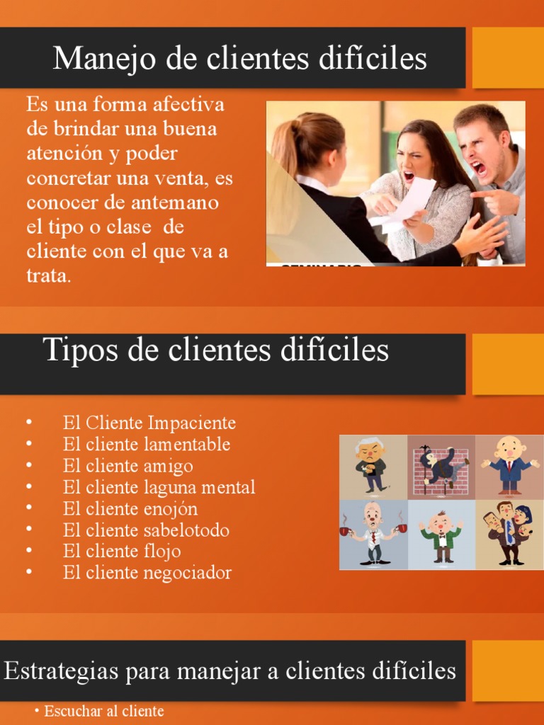 Manejo De Clientes Difíciles Pdf