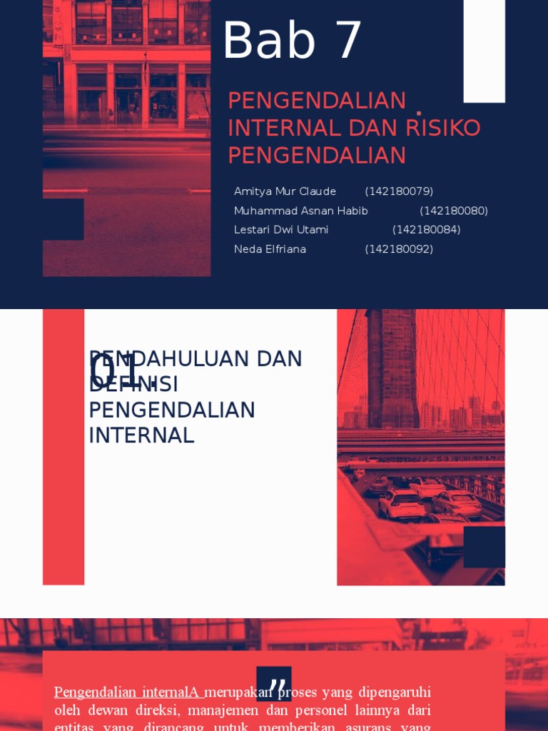 Bab 7 PENGENDALIAN INTERNAL DAN RISIKO PENGENDALIAN | PDF