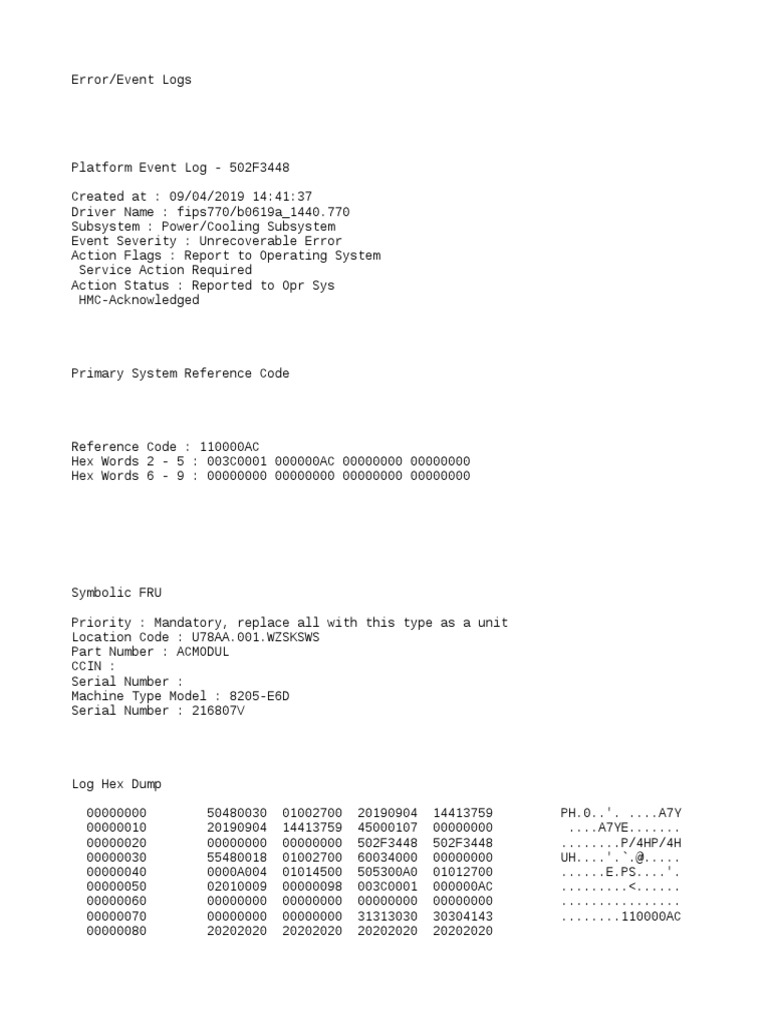 PLATFORM EVENT LOGS | PDF | Computing | Computer Engineering