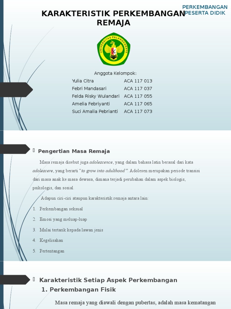 Perkembangan Peserta Didik | PDF