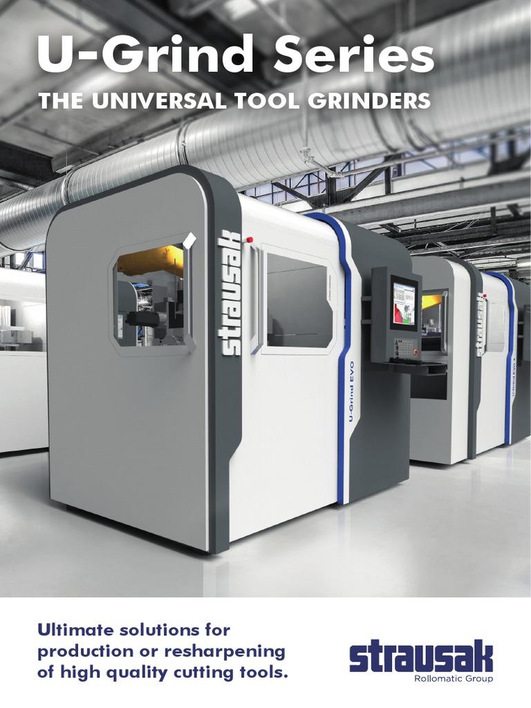 STRAUSAK U-Grind 5 Axis CNC Tool Grinder | PDF | Grinding (Abrasive ...