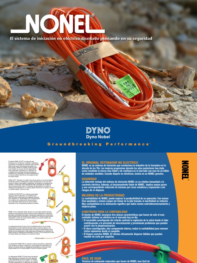 NONEL | PDF | Ingeniería de confiabilidad | Minería