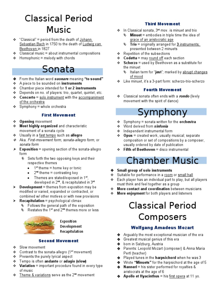 Classical Period Music Reviewer 9 | PDF | Classical Period (Music ...