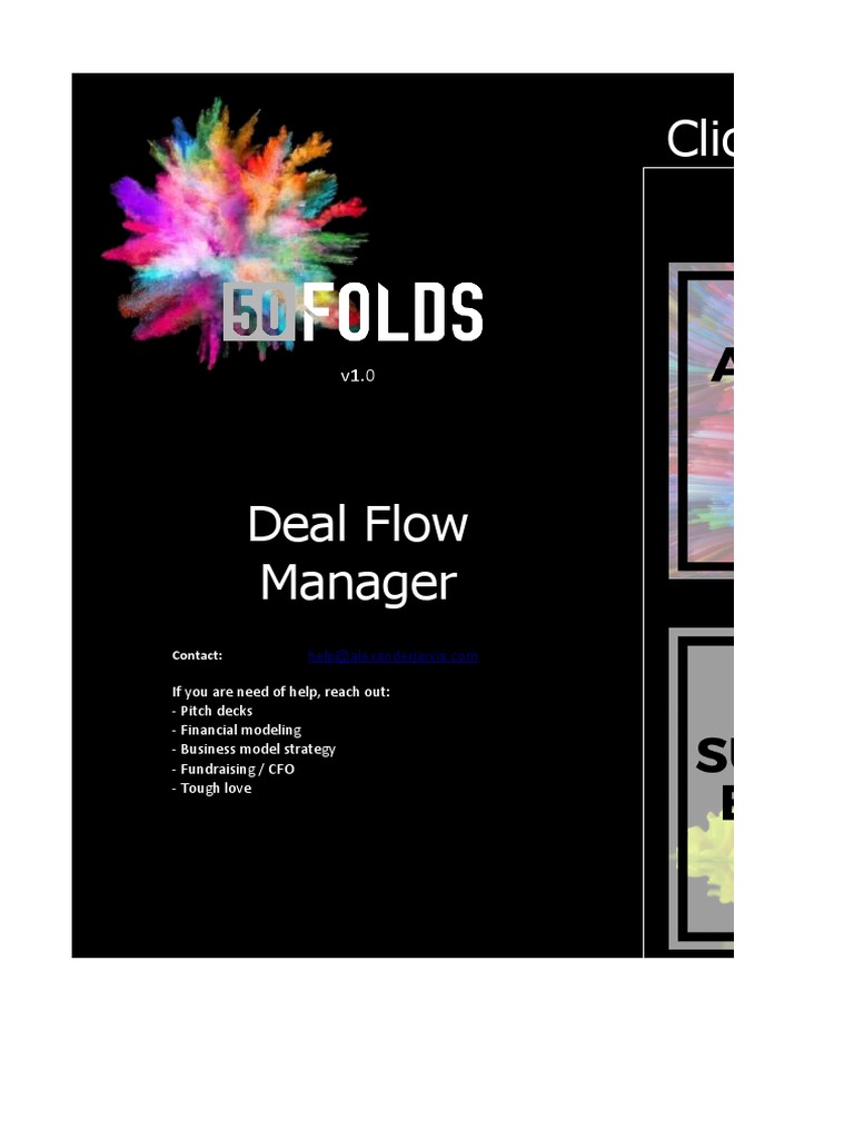 Deal Flow Management EXCEL FILLED | PDF | Investor | Investing