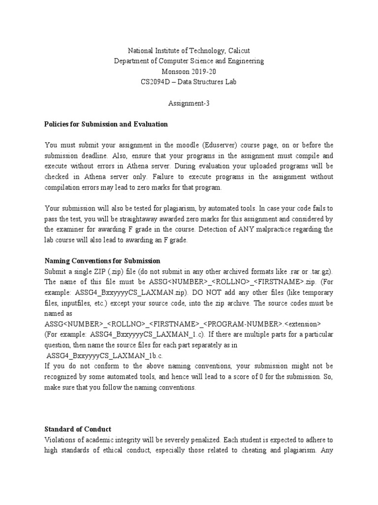 Assignment3 Nit Calicut Dsa Pdf Discrete Mathematics Applied Mathematics