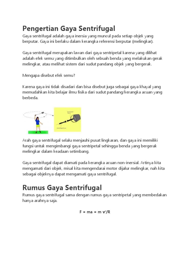 Pengertian Gaya Sentrifugal | PDF | Filsafat | Metode & Bahan Ajar