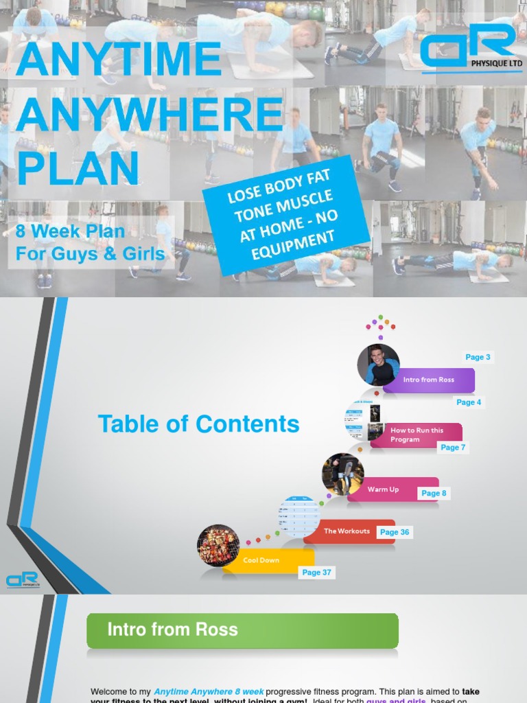 DR Physique Anytime Anywhere Plan 2020 PDF | PDF | Foot | Anatomical ...